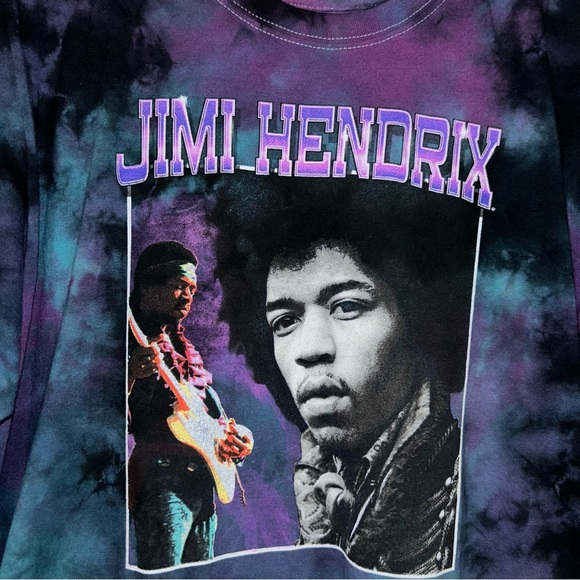 Authentic Hendrix | Shirts | Jimi Hendrix Graphic Unisex Tie Dye Tee ...
